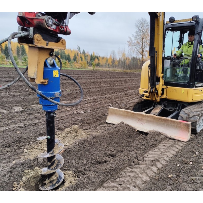 Hydraulic Auger AGR150 earth drill screw pole Ground Screw anchor pole